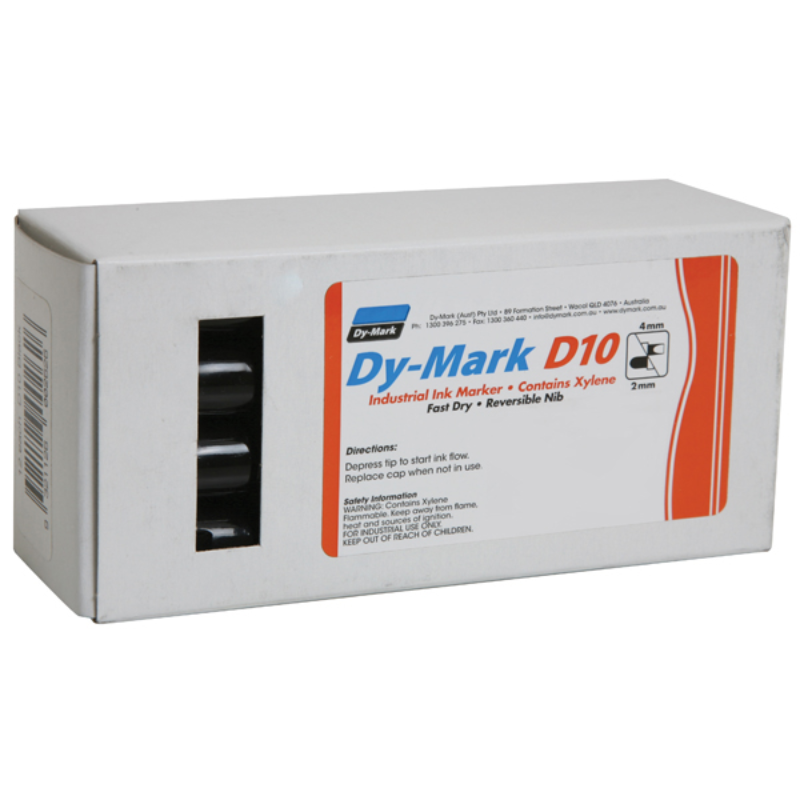 Dy-Mark Australia | D10 Ink Marker Black Box 12