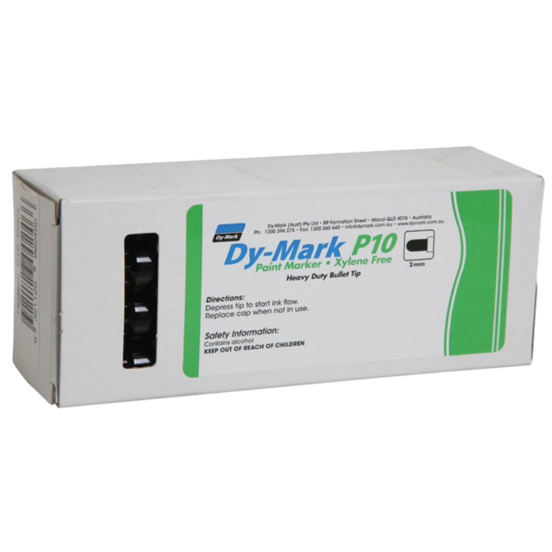 Dy-Mark Australia | P10 Paint Marker Black Box 12